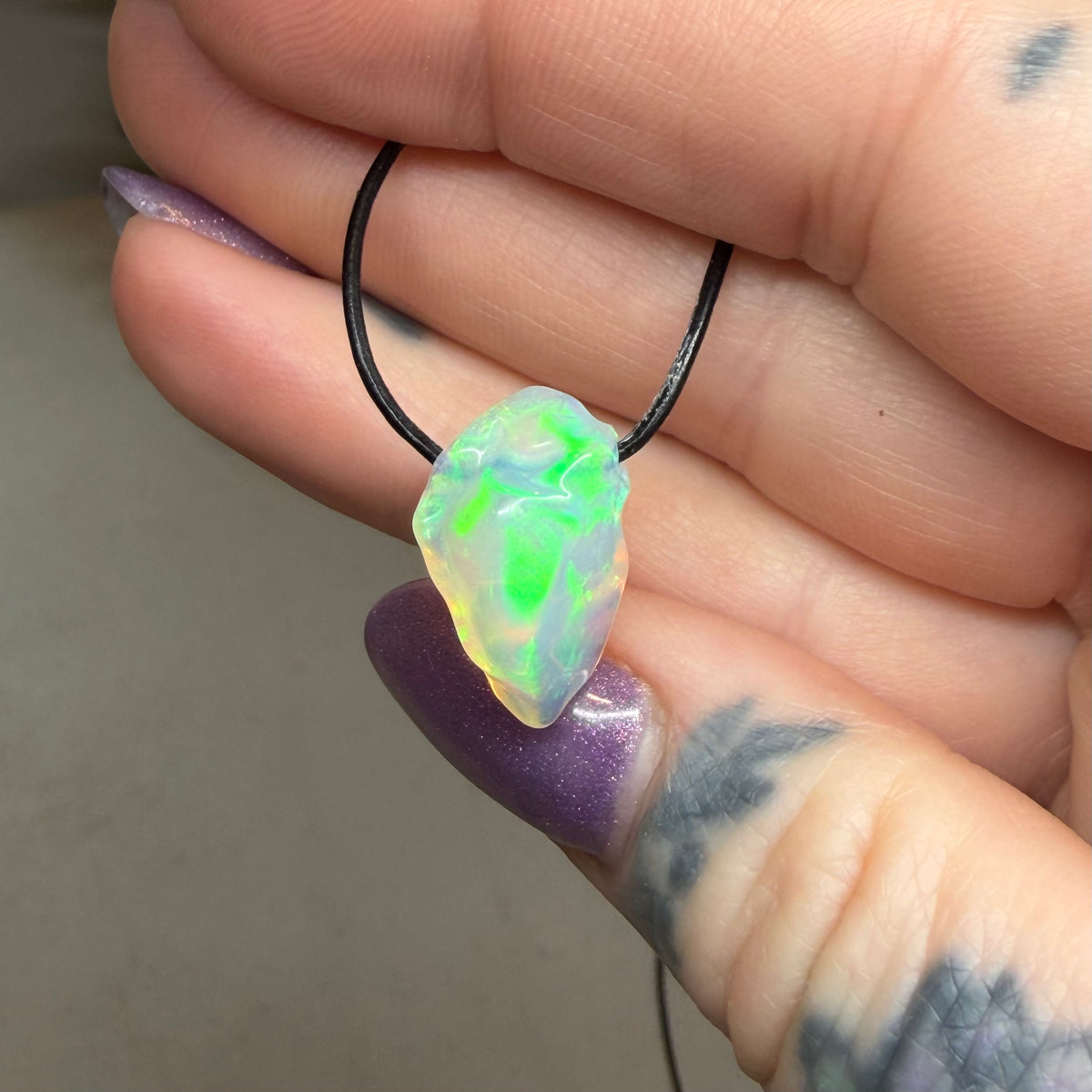 Ethiopian Opal Pendant A – Kell Eye, Sister of Silicates